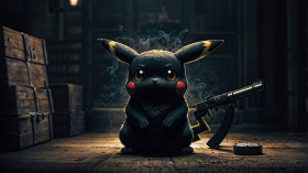 Pikachu as mafia boss (pokemon) noir 1930 the godfather - Photo #105 ...